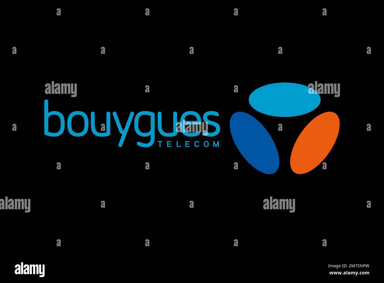 Bouygues Telecom, Logo, Black background Stock Photo - Alamy