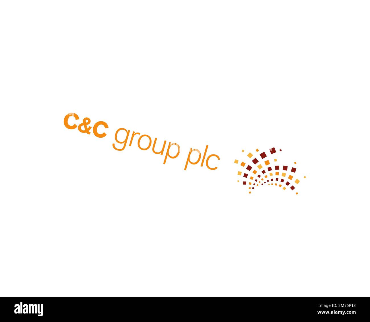 C&C Group, rotated logo, white background B Stock Photo - Alamy