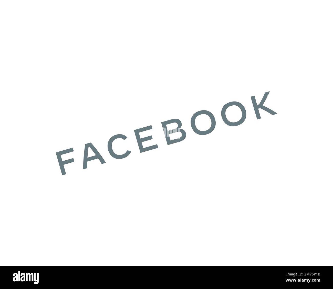 Facebook Inc. rotated logo, white background Stock Photo - Alamy