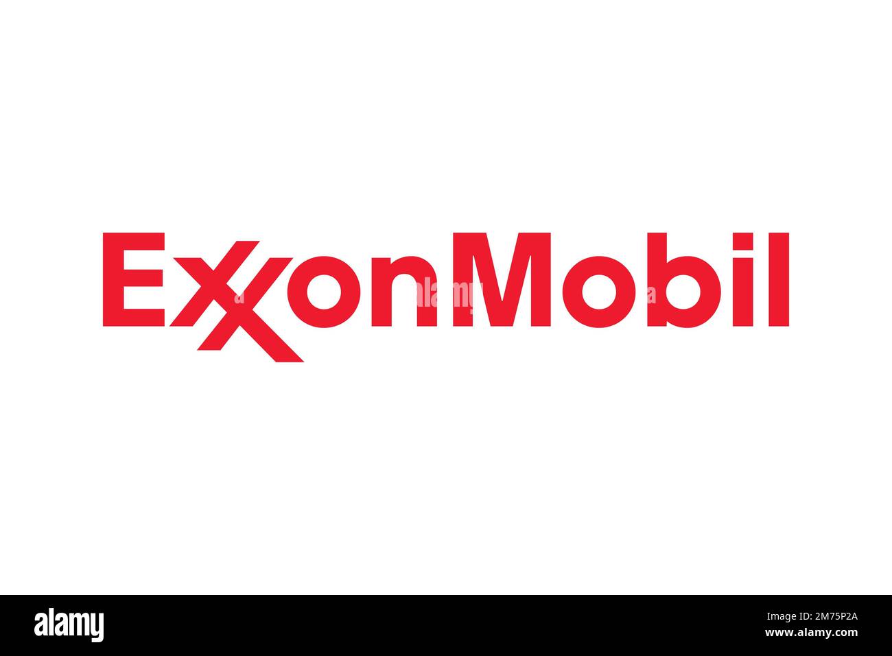ExxonMobil, Logo, White background Stock Photo - Alamy