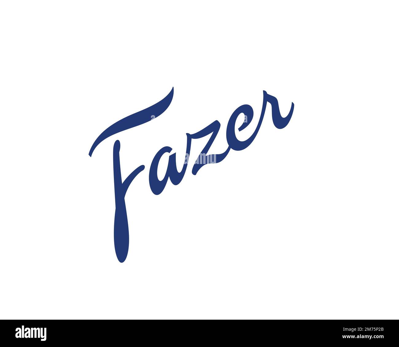 Fazer, rotated logo, white background Stock Photo - Alamy