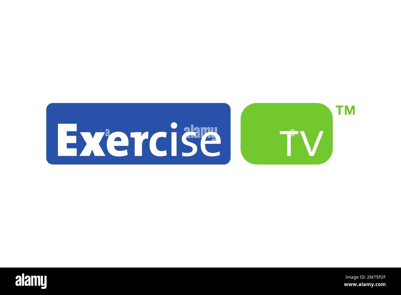 ExerciseTV, Logo, White background Stock Photo - Alamy