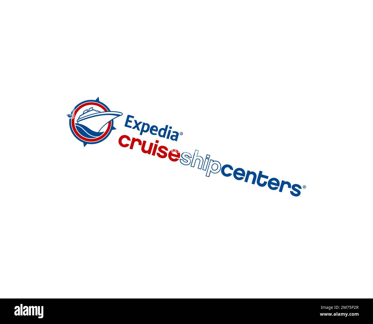 Expedia CruiseShipCenters, rotated logo, white background B Stock Photo ...