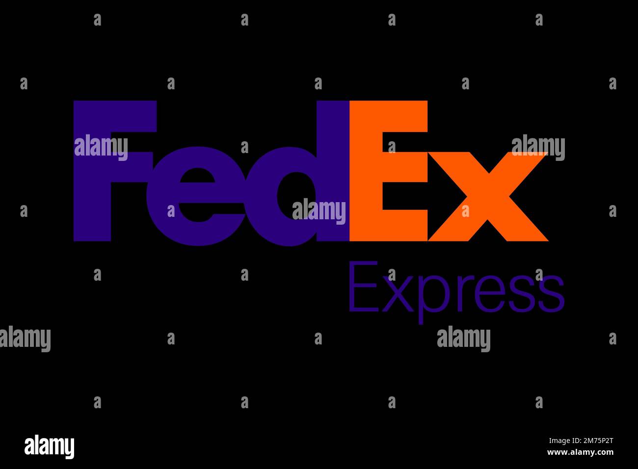 FedEx Express, Logo, Black background Stock Photo - Alamy