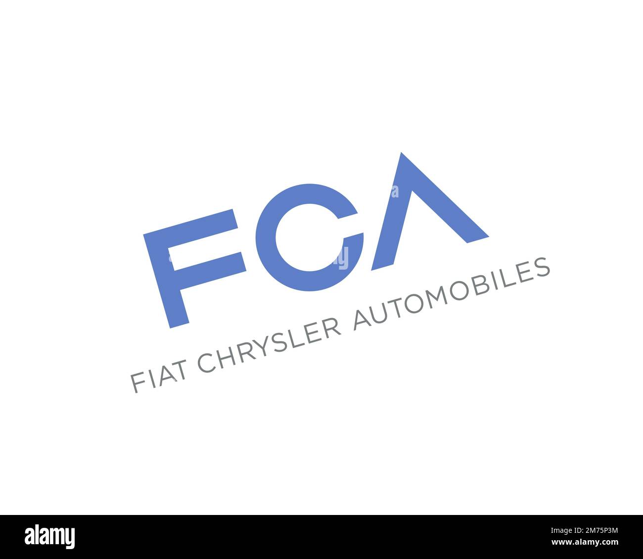 FCA Italy, rotated logo, white background Stock Photo - Alamy