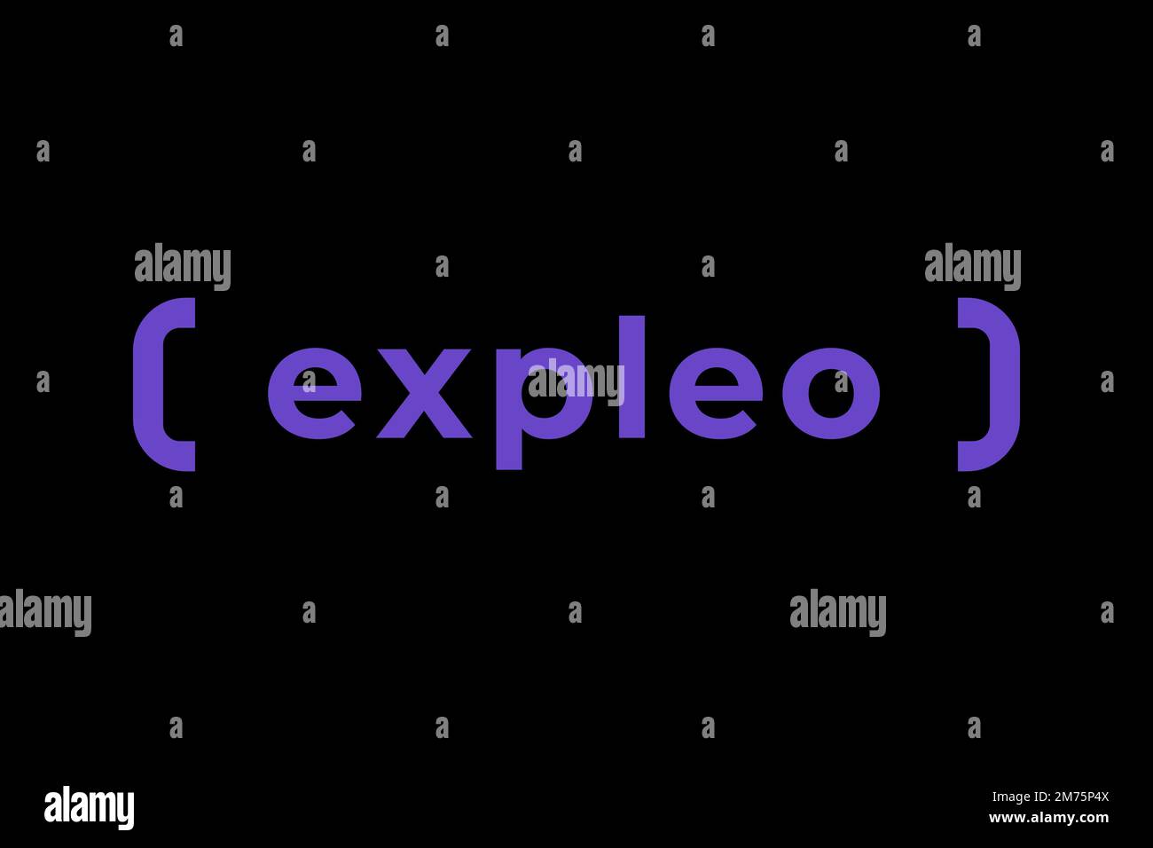Expleo, Logo, Black background Stock Photo - Alamy