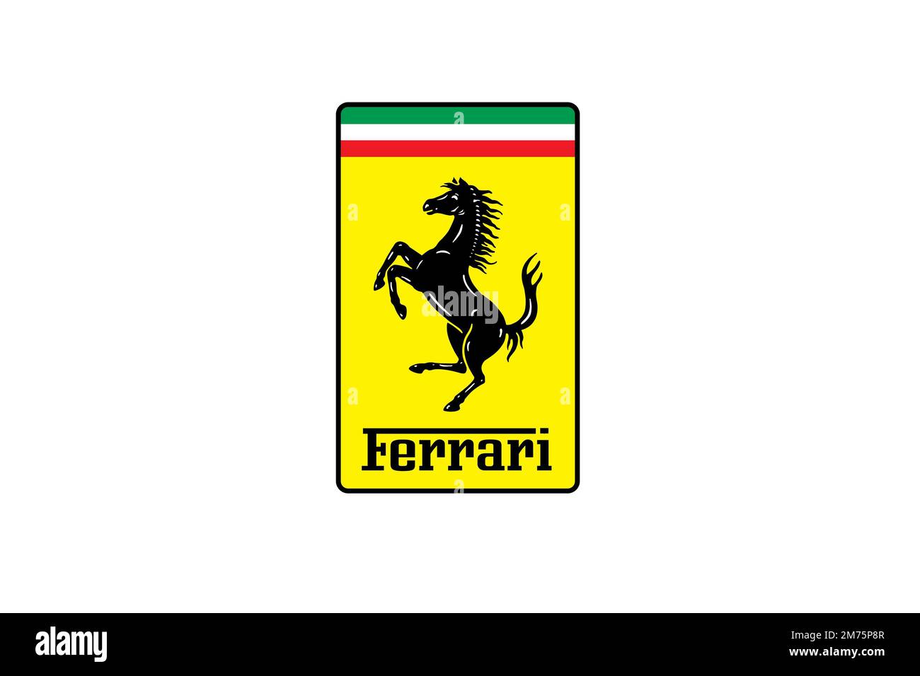 Ferrari, Logo, White background Stock Photo - Alamy