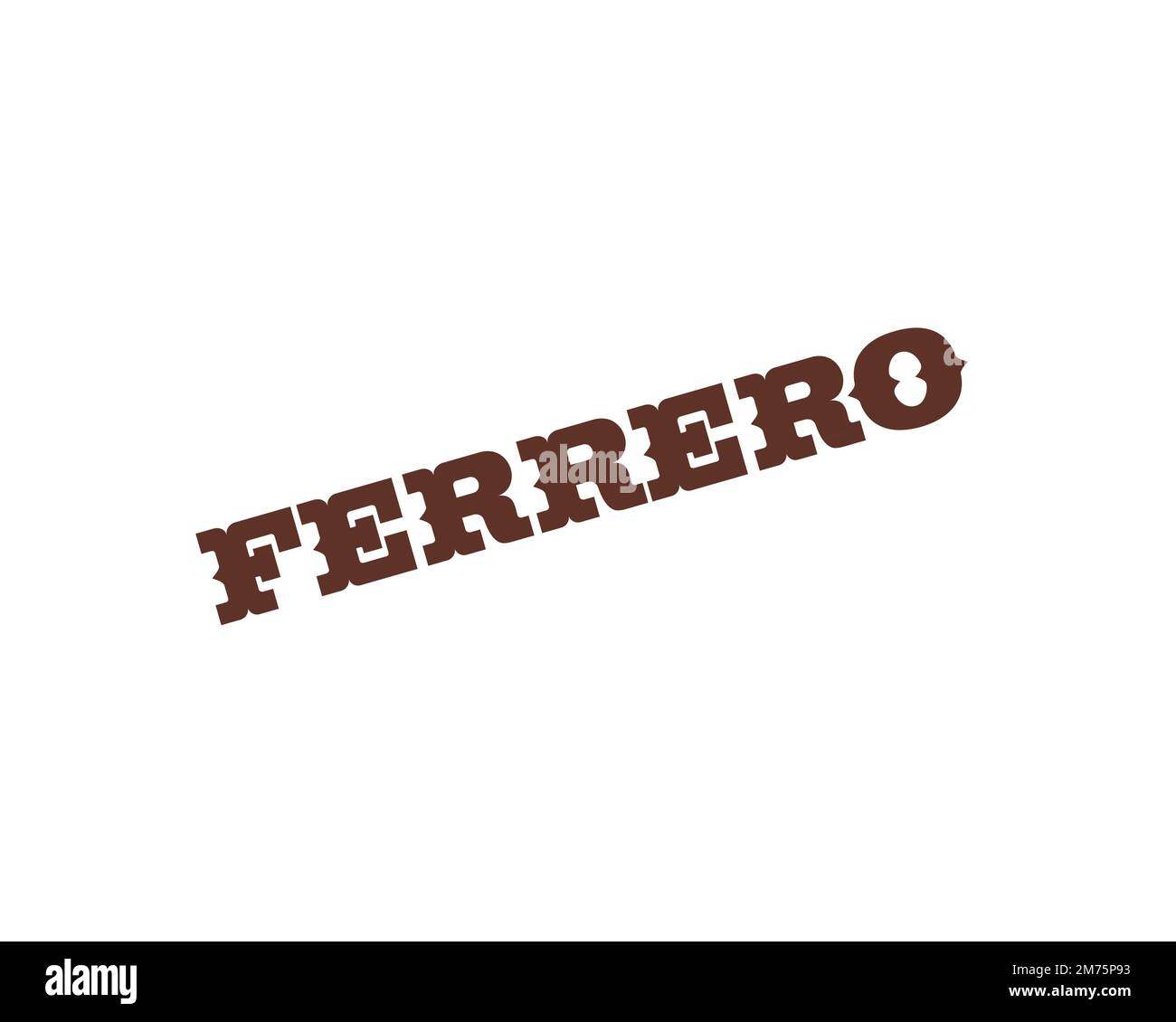 Ferrero SpA, rotated logo, white background Stock Photo - Alamy