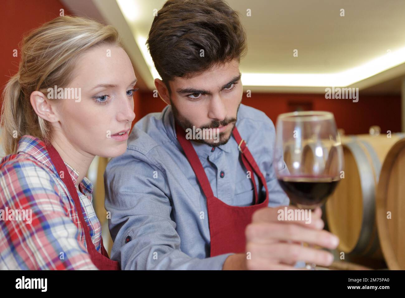 Man taste test sample glass wine tasting hi-res stock photography and ...