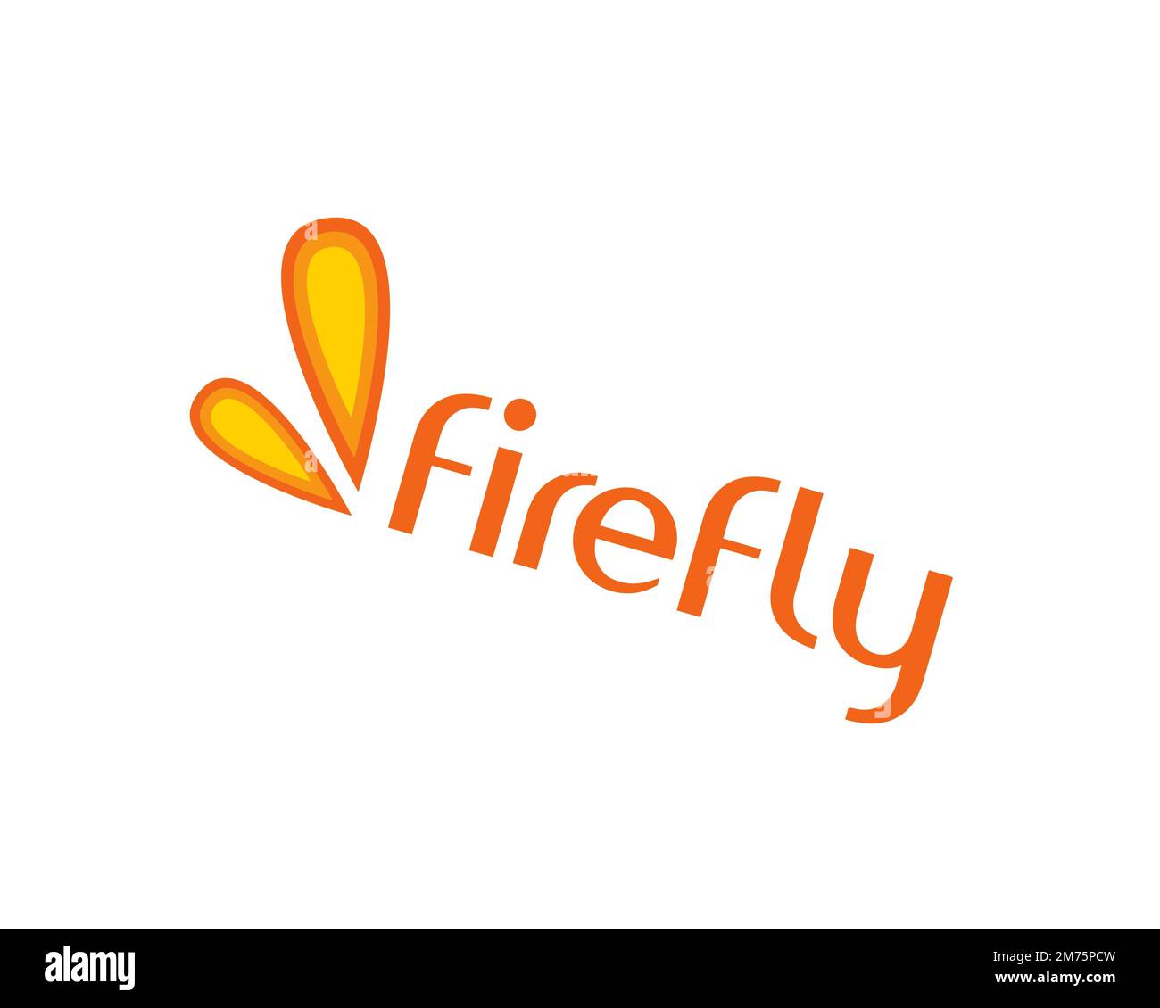 Firefly airline, rotated logo, white background B Stock Photo - Alamy