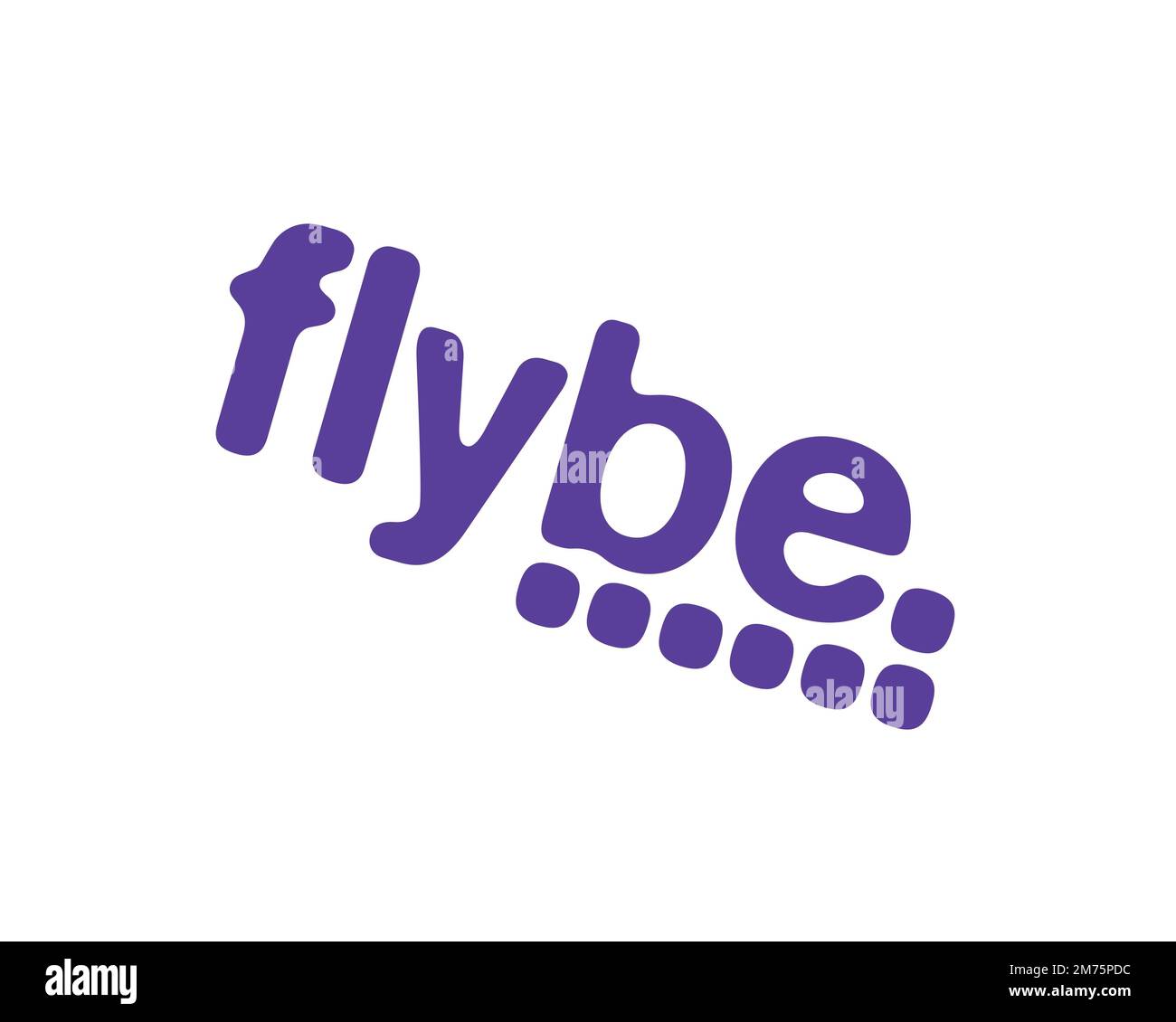 Flybe, rotated logo, white background B Stock Photo - Alamy