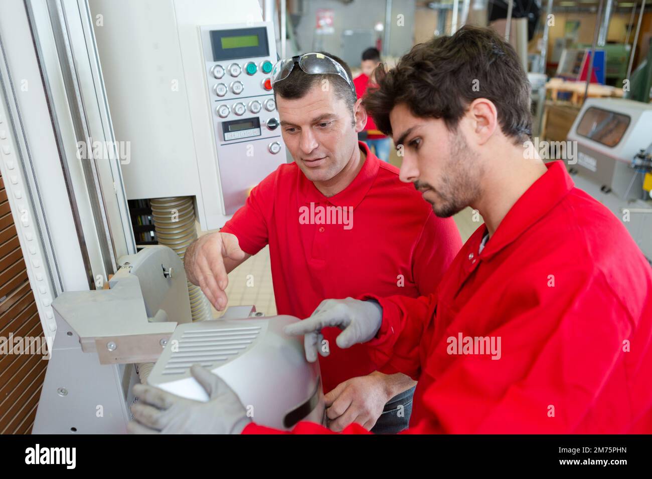 portrait of factory production workers Stock Photo - Alamy