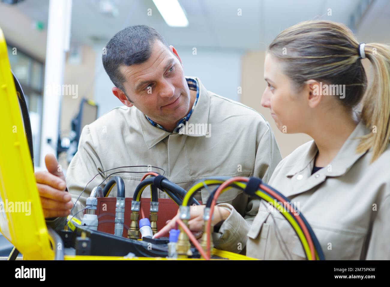engineers working in the server room Stock Photo - Alamy