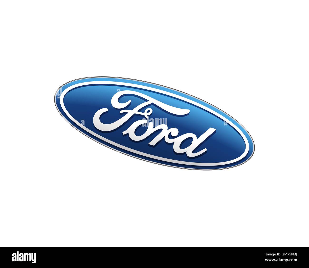 Ford, rotated logo, white background B Stock Photo - Alamy