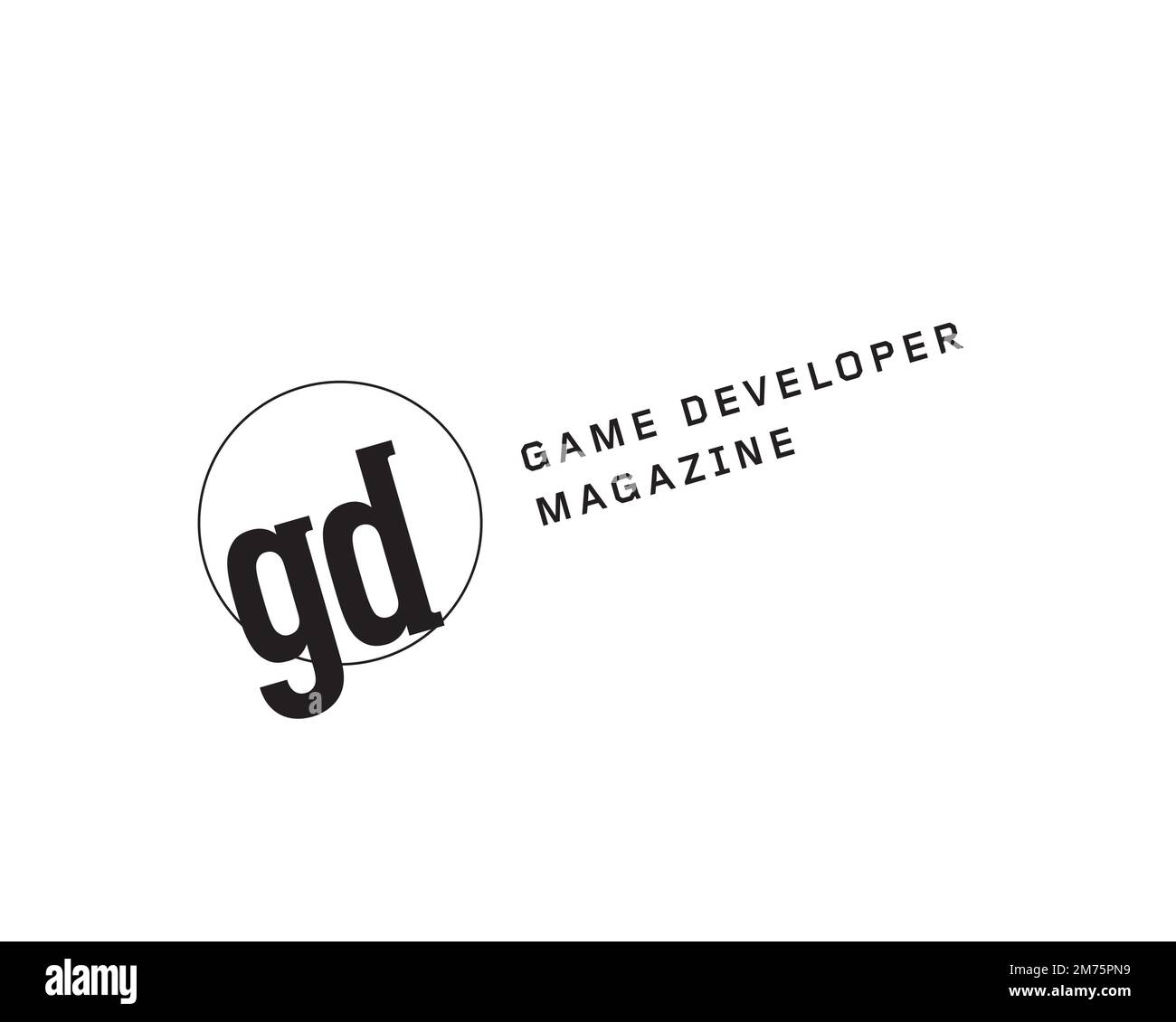Game Developer magazine, rotated logo, white background Stock Photo - Alamy
