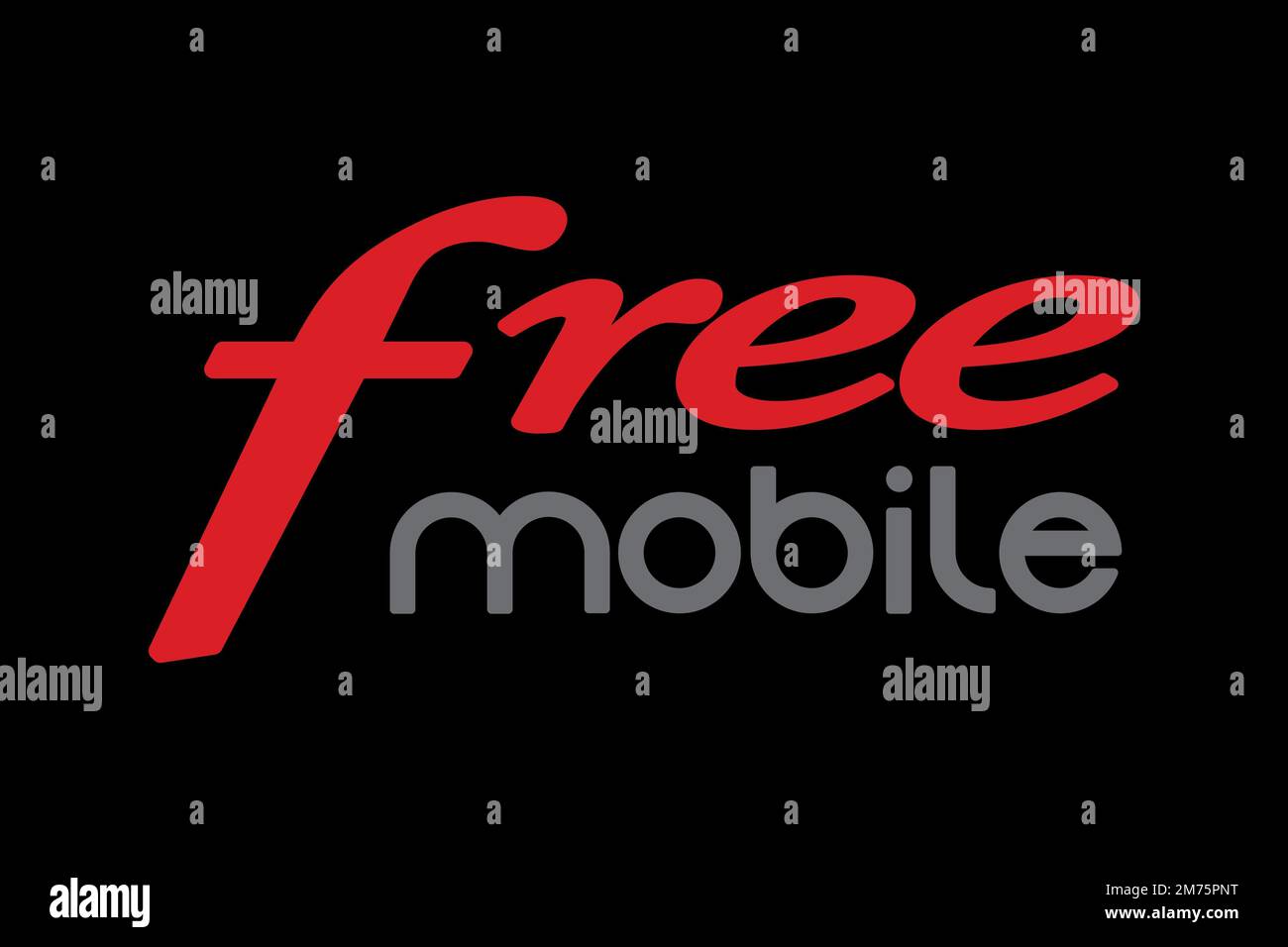Free Mobile, Logo, Black background Stock Photo - Alamy