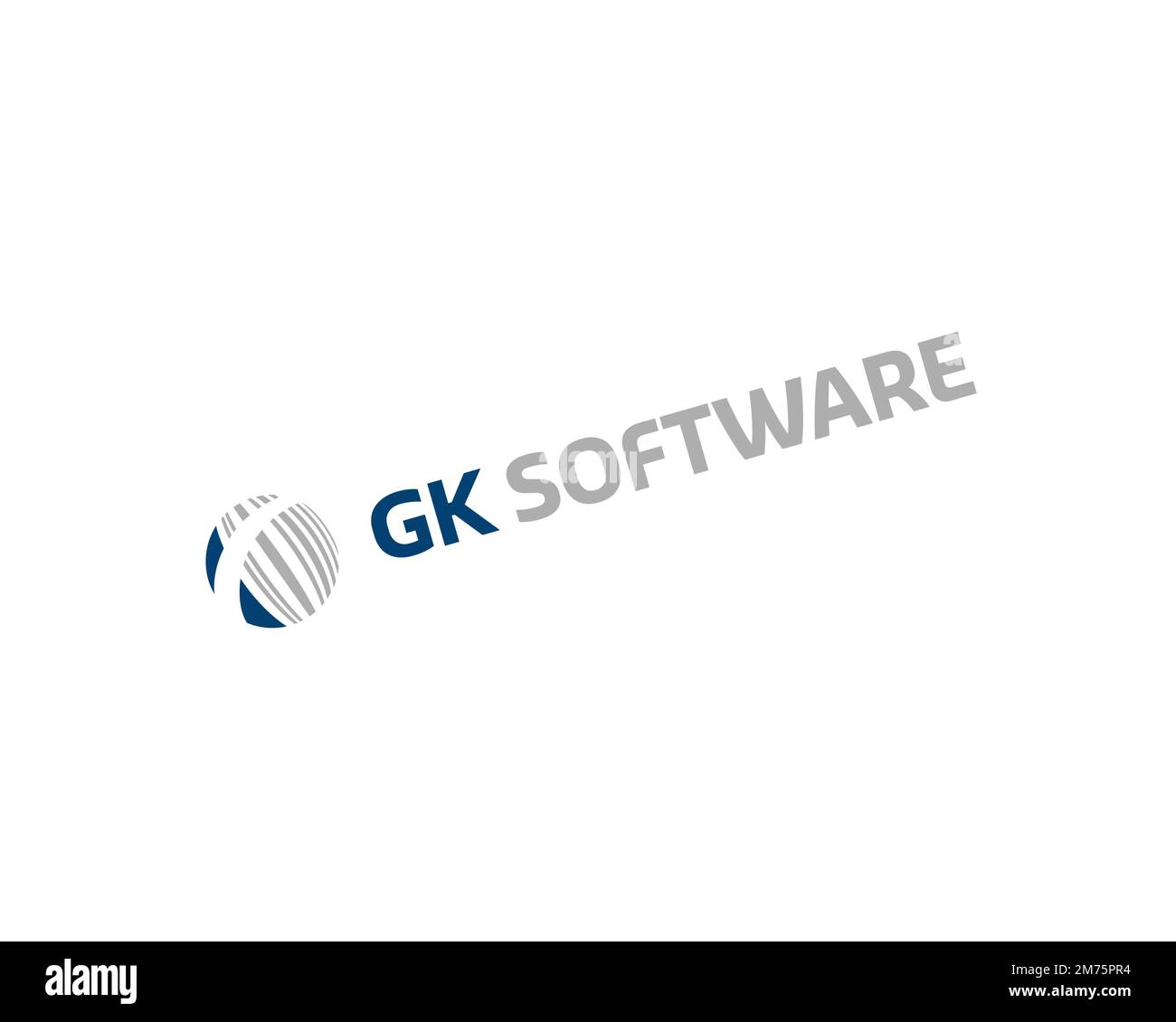 GK Software, rotated logo, white background Stock Photo - Alamy