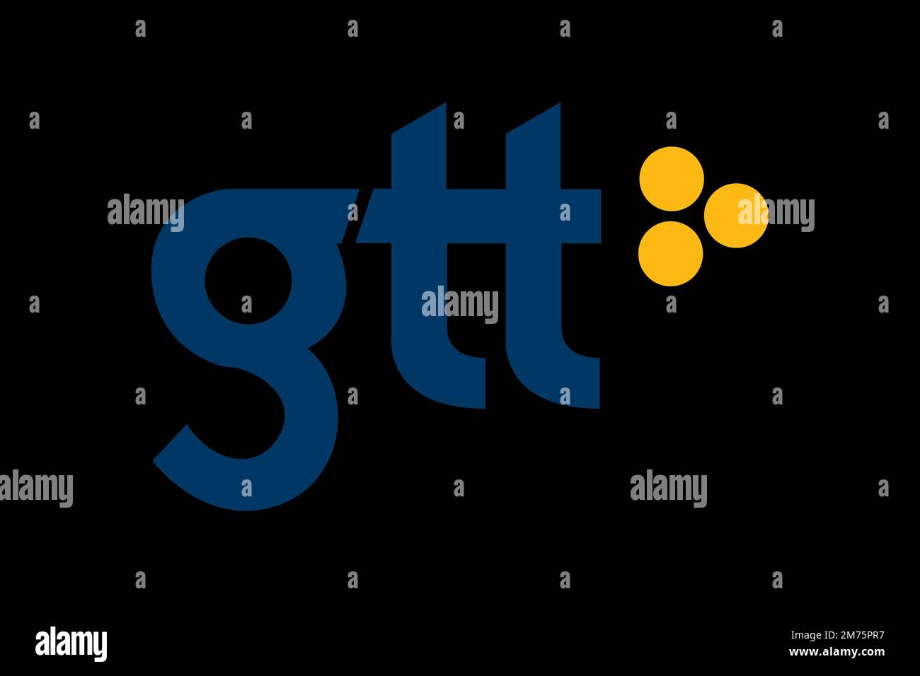 GTT Communications, Logo, Black background Stock Photo - Alamy