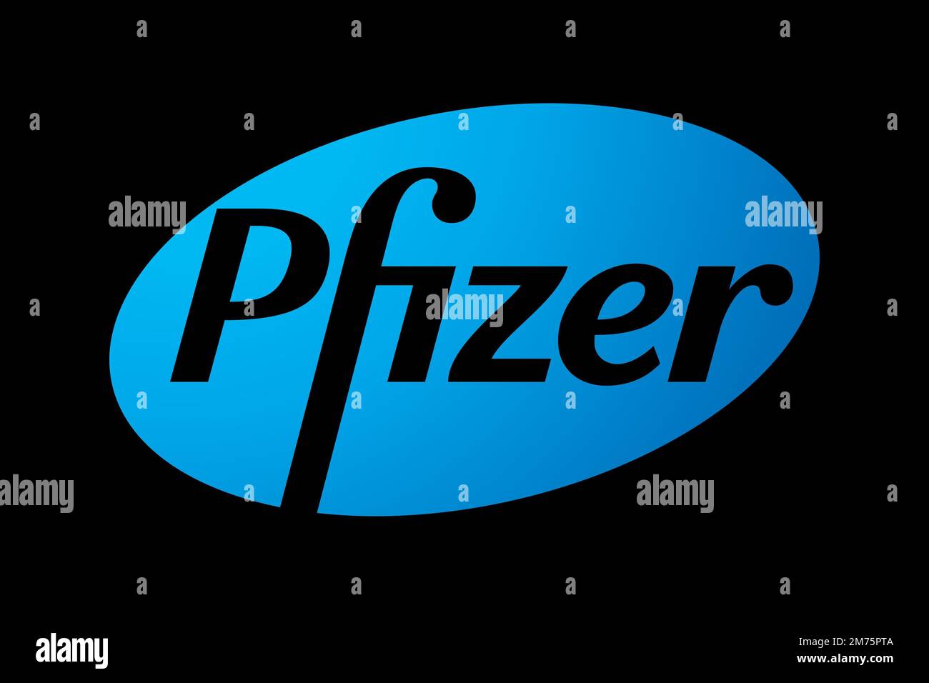 Pfizer, Logo, Black background Stock Photo - Alamy