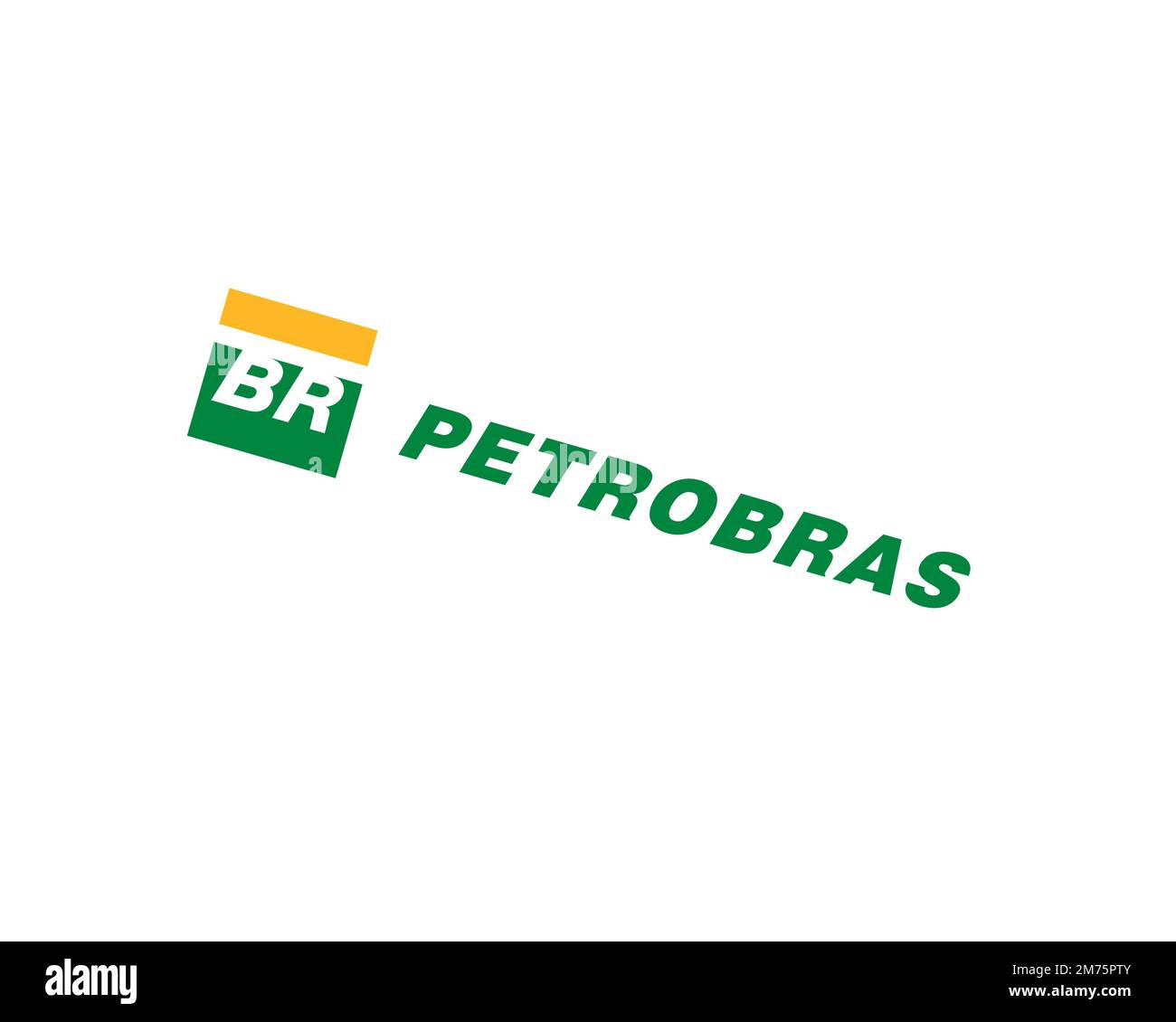 Petrobras, rotated logo, white background B Stock Photo - Alamy