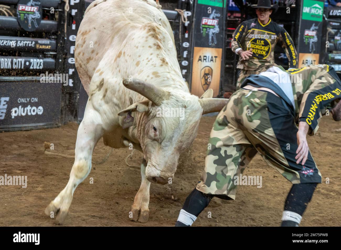 NEW YORK, NEW YORK - JANUARY 06: Silvano Alves rides Casper during the ...