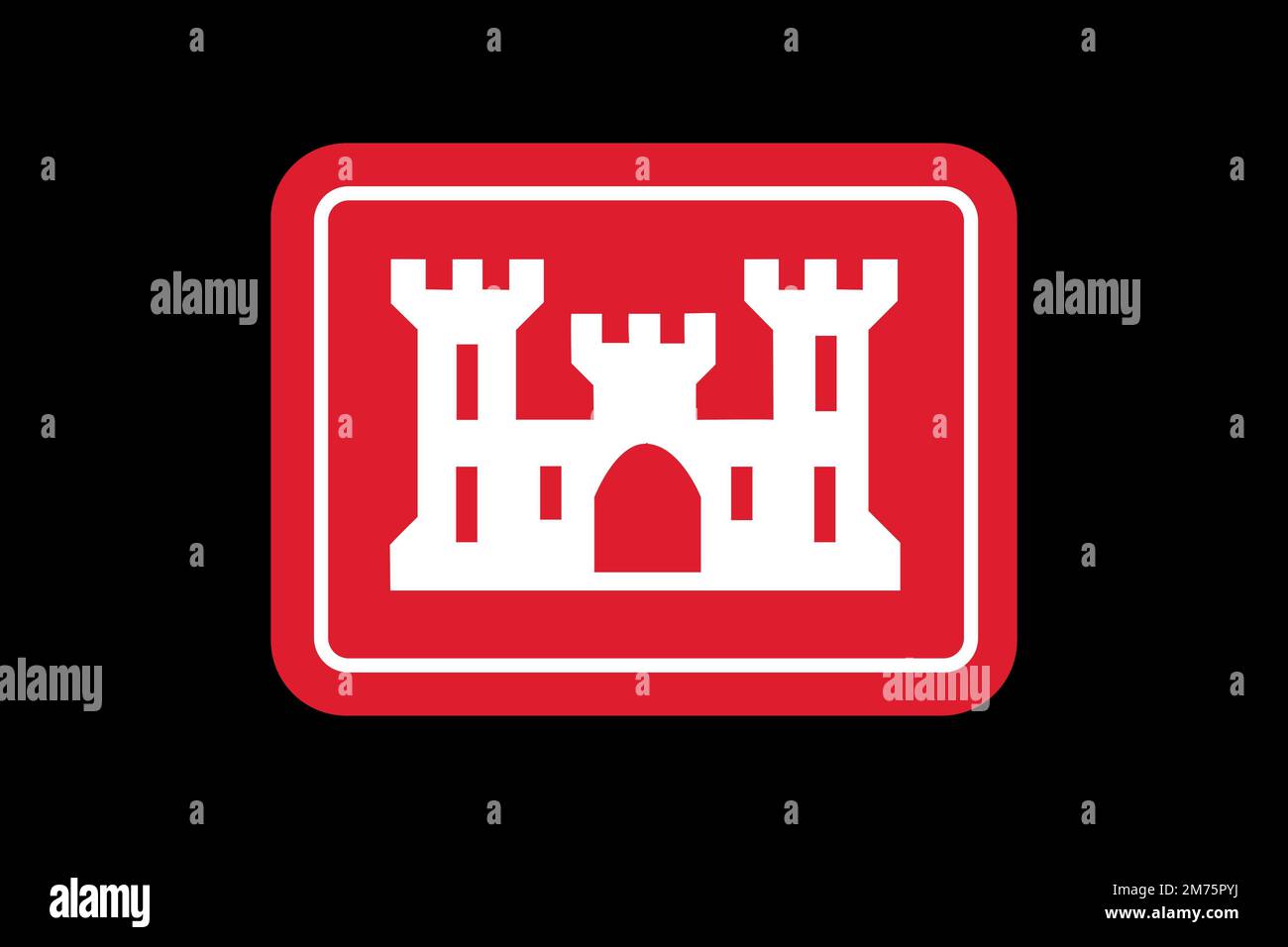 Portland District U. S. Army Corps of Engineers, Logo, Black Background ... Portland District U. S. Army Corps of Engineers, Logo, Black Background ...