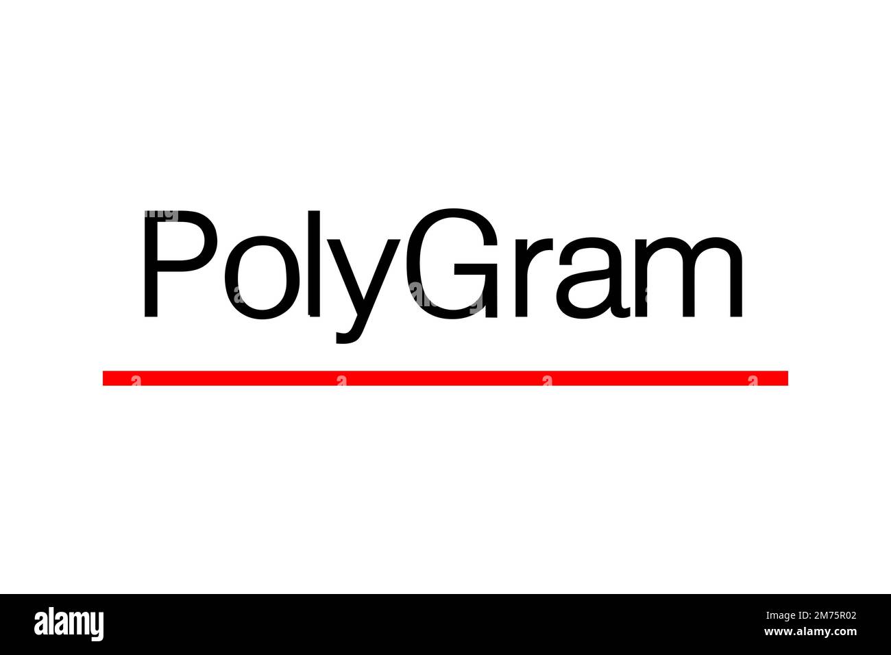 PolyGram, Logo, White background Stock Photo - Alamy