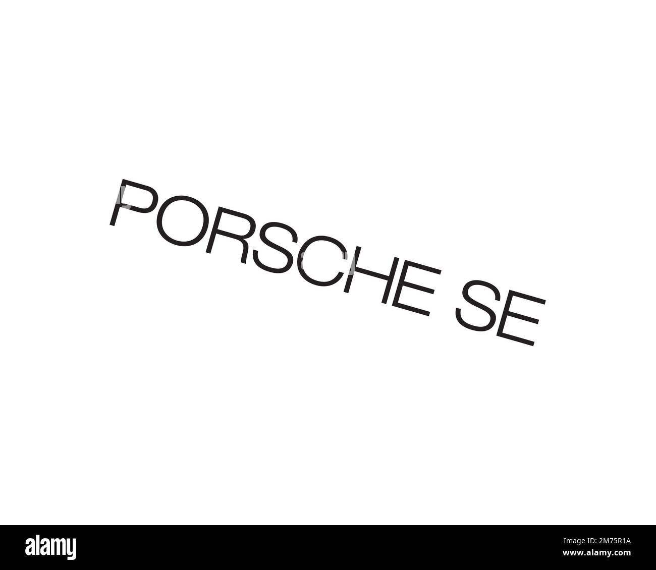 Porsche SE, rotated logo, white background B Stock Photo - Alamy
