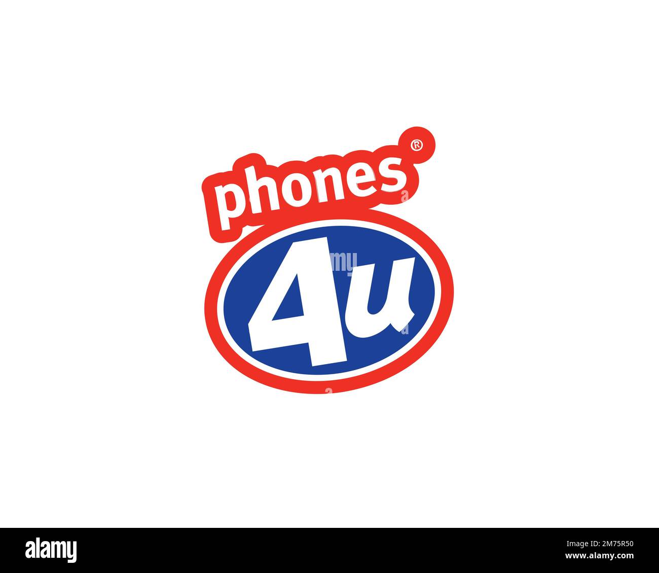 Phones 4u, rotated logo, white background Stock Photo - Alamy