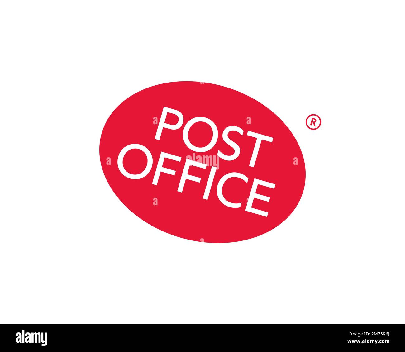 Post Office Ltd, rotated logo, white background B Stock Photo - Alamy