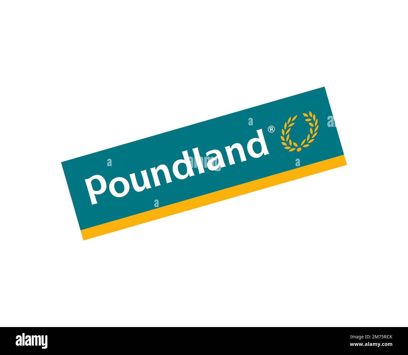 Poundland, rotated logo, white background Stock Photo - Alamy