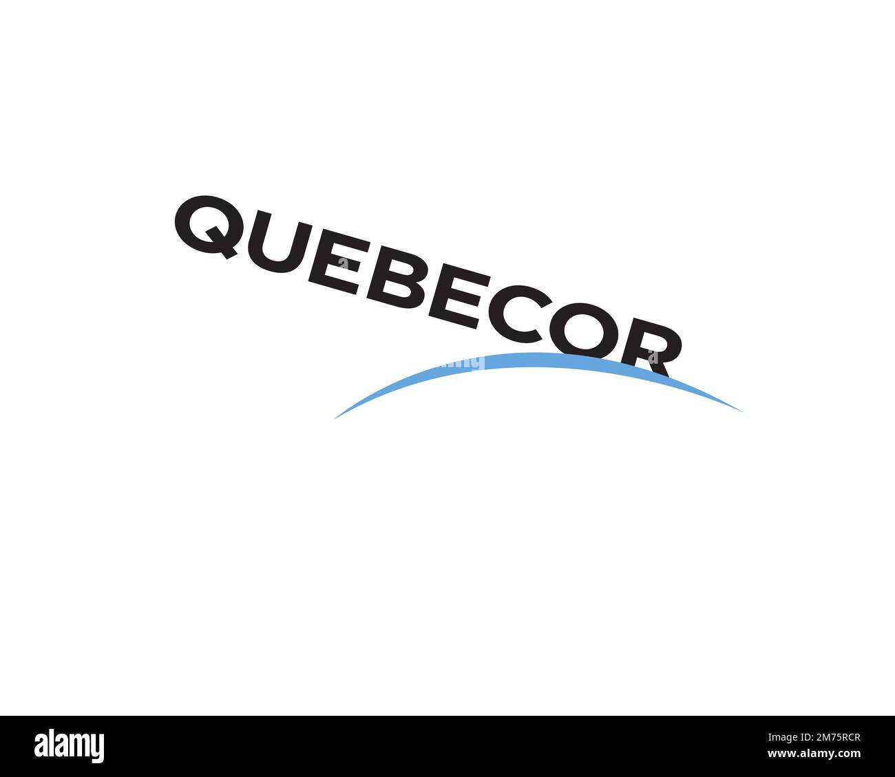 Quebecor, rotated logo, white background B Stock Photo - Alamy