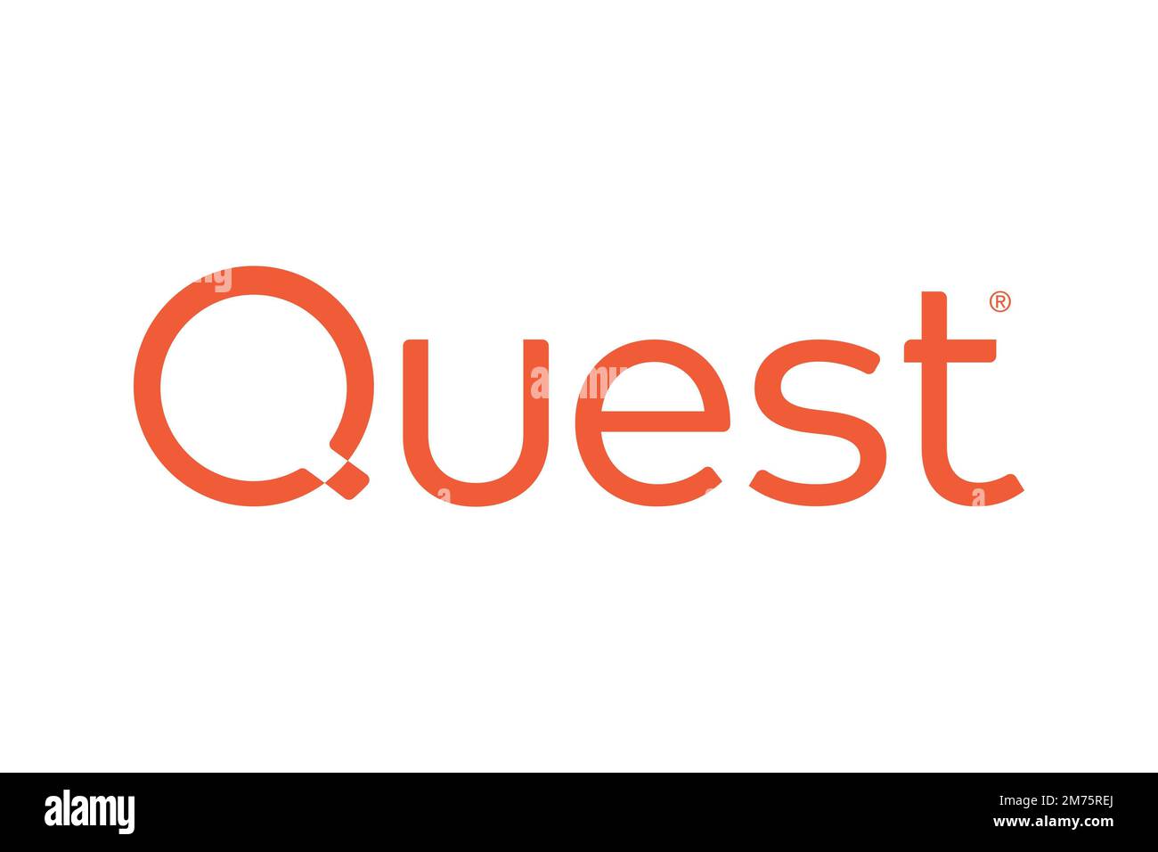 Quest Software, Logo, White background Stock Photo - Alamy