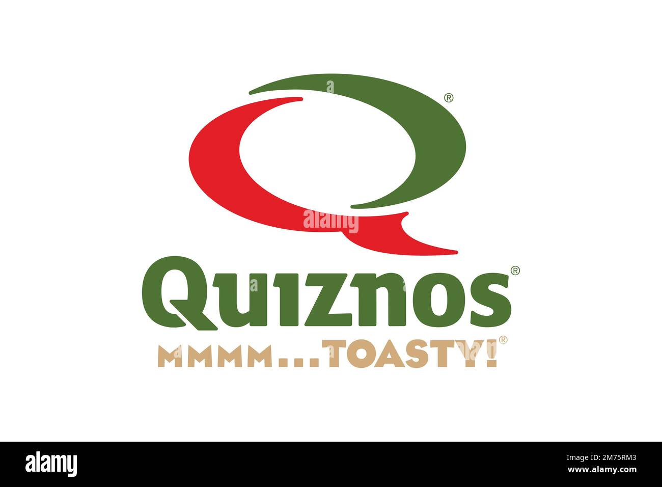 Quiznos, Logo, White background Stock Photo - Alamy