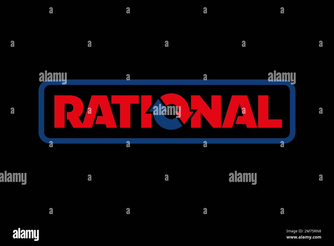Rational AG, Logo, Black background Stock Photo - Alamy