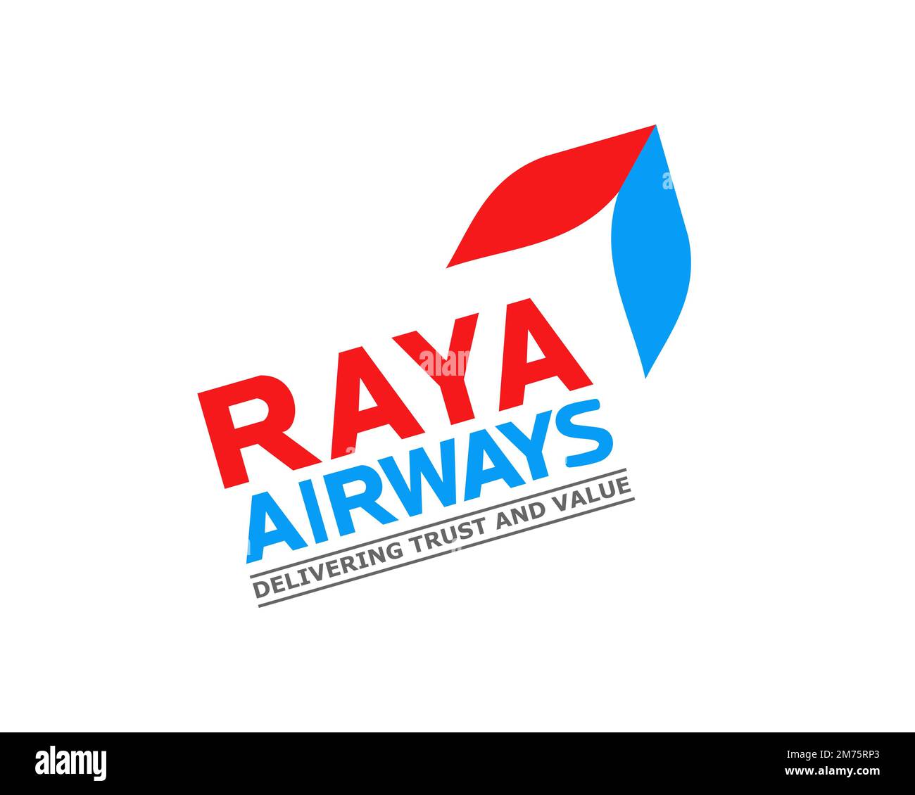 Raya Airways, rotated logo, white background Stock Photo - Alamy