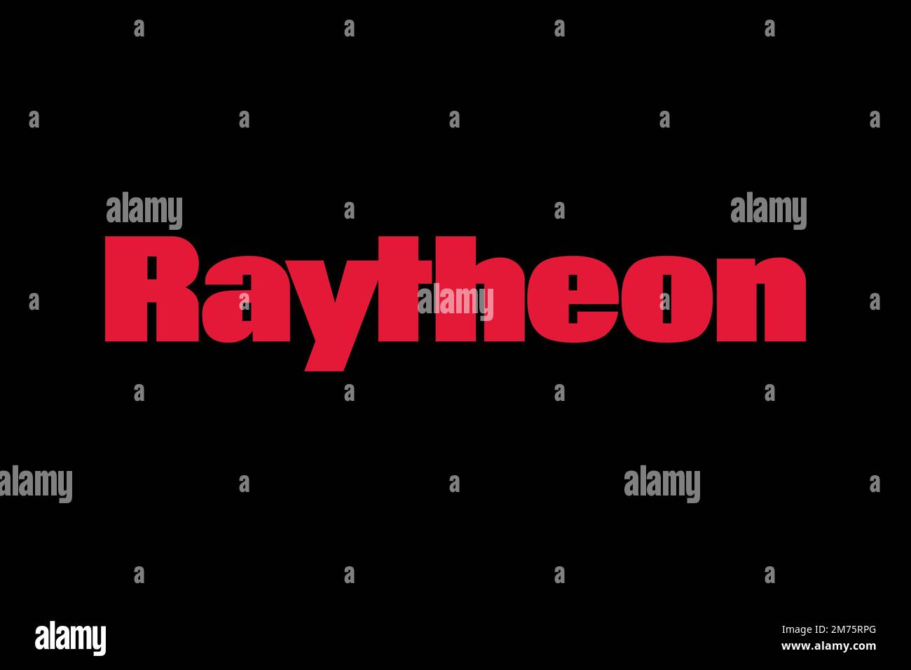 Raytheon, Logo, Black background Stock Photo - Alamy