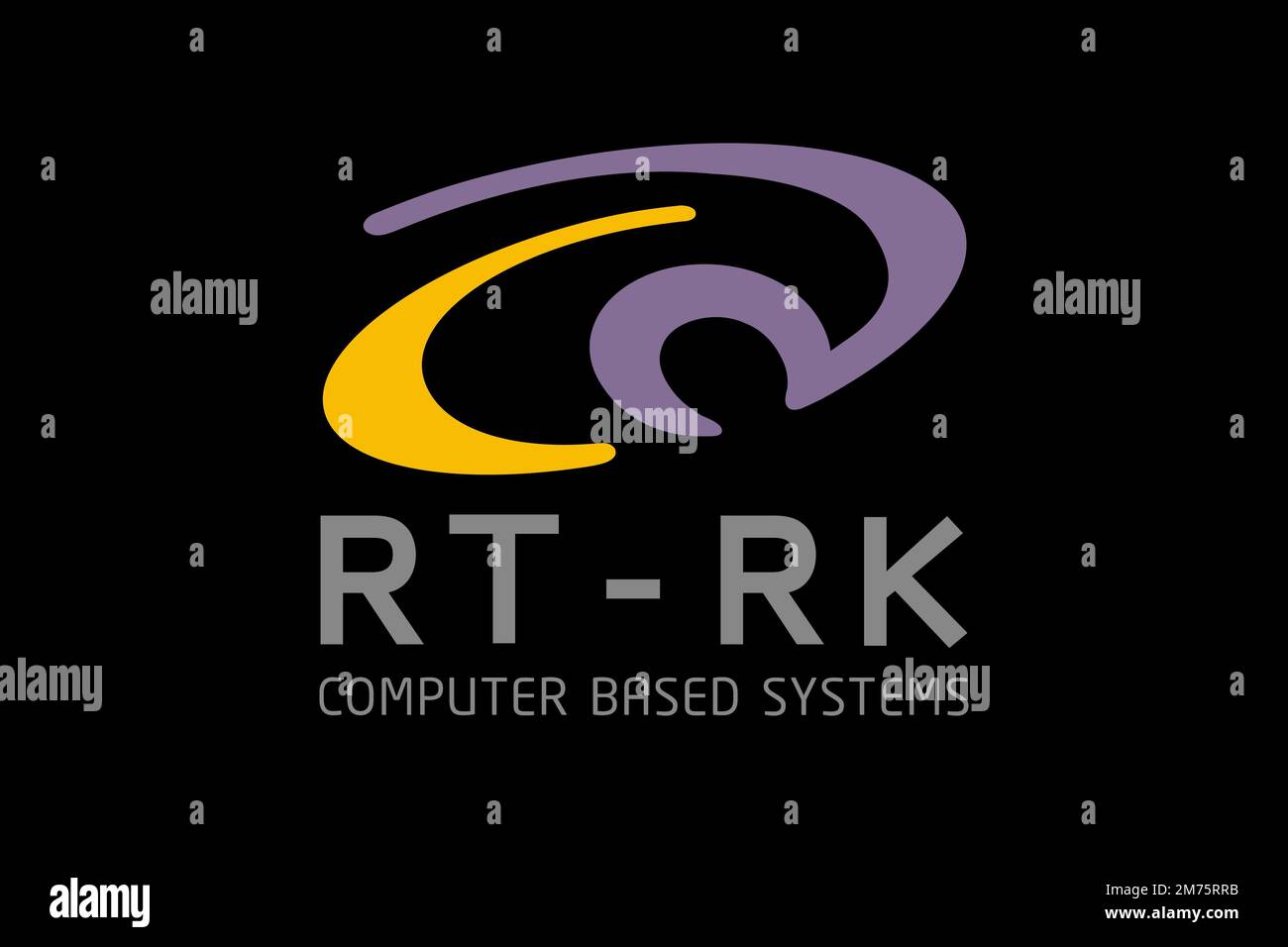 RT RK, Logo, Black background Stock Photo - Alamy