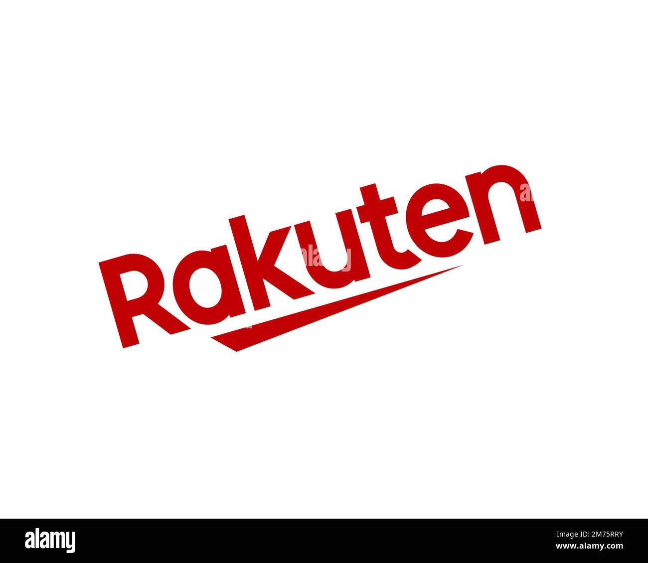 Rakuten, Rotated Logo, White Background Stock Photo - Alamy