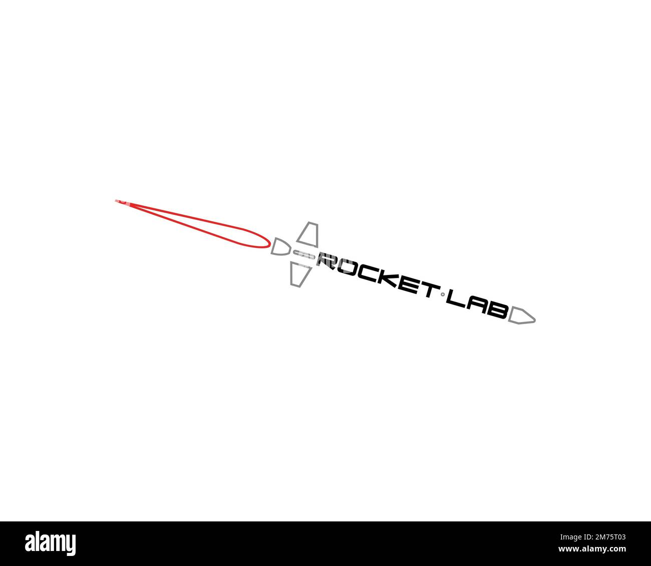 Rocket Lab, rotated logo, white background B Stock Photo - Alamy
