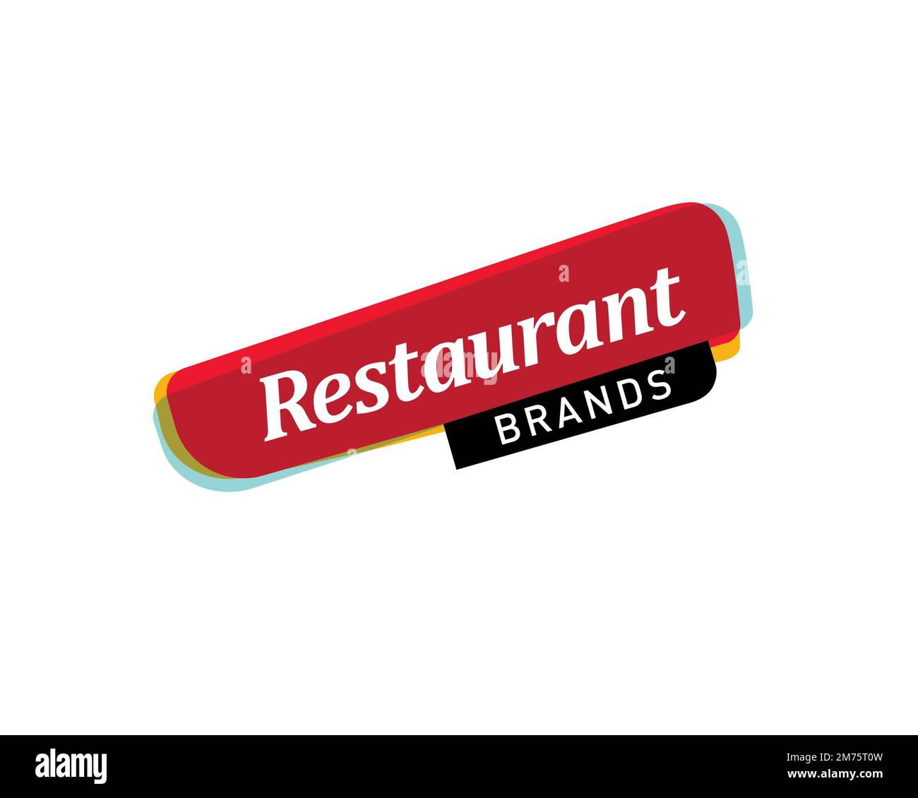 Restaurant Brands, Rotated Logo, White Background Stock Photo - Alamy