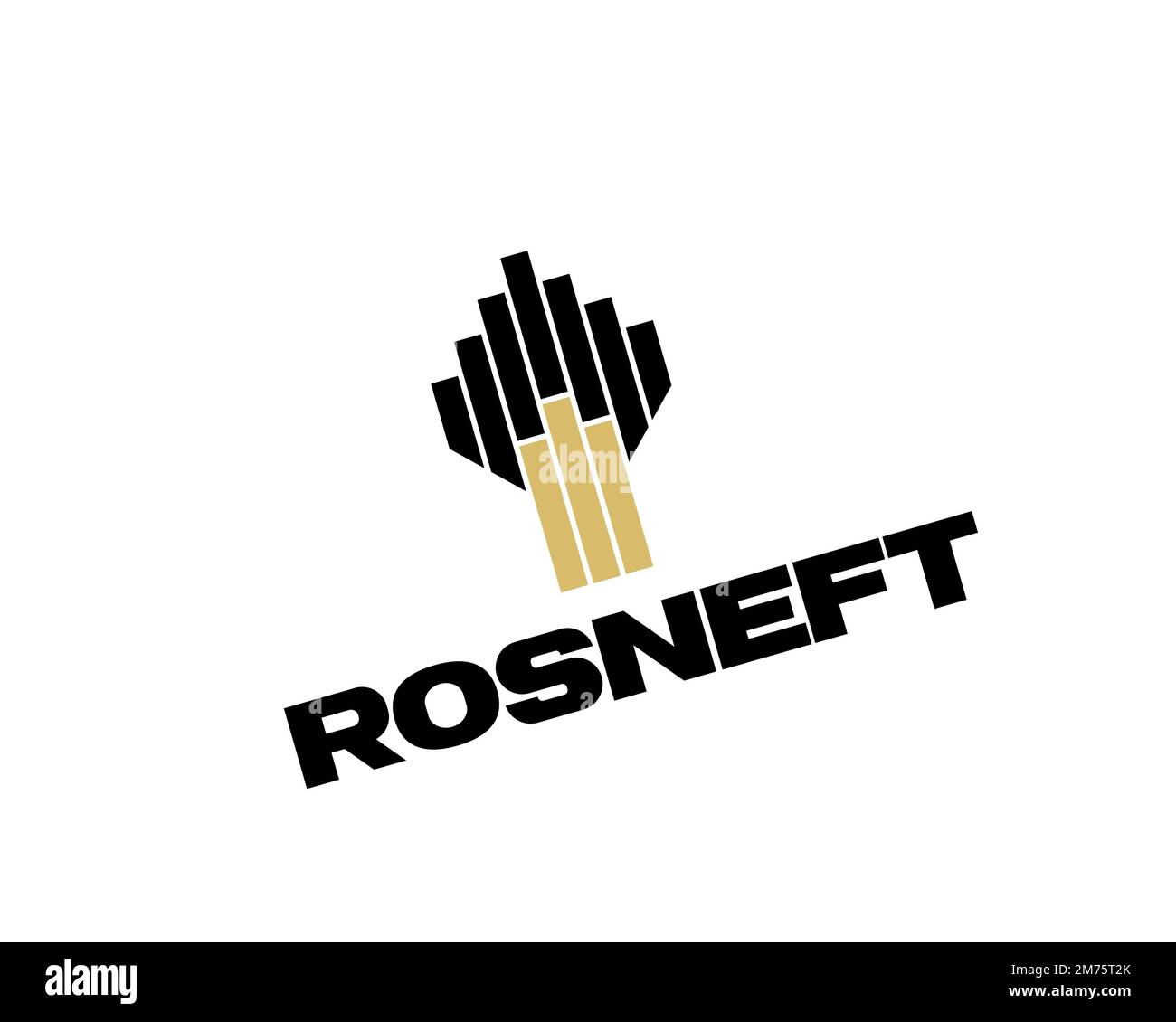 Rosneft, rotated logo, white background Stock Photo - Alamy