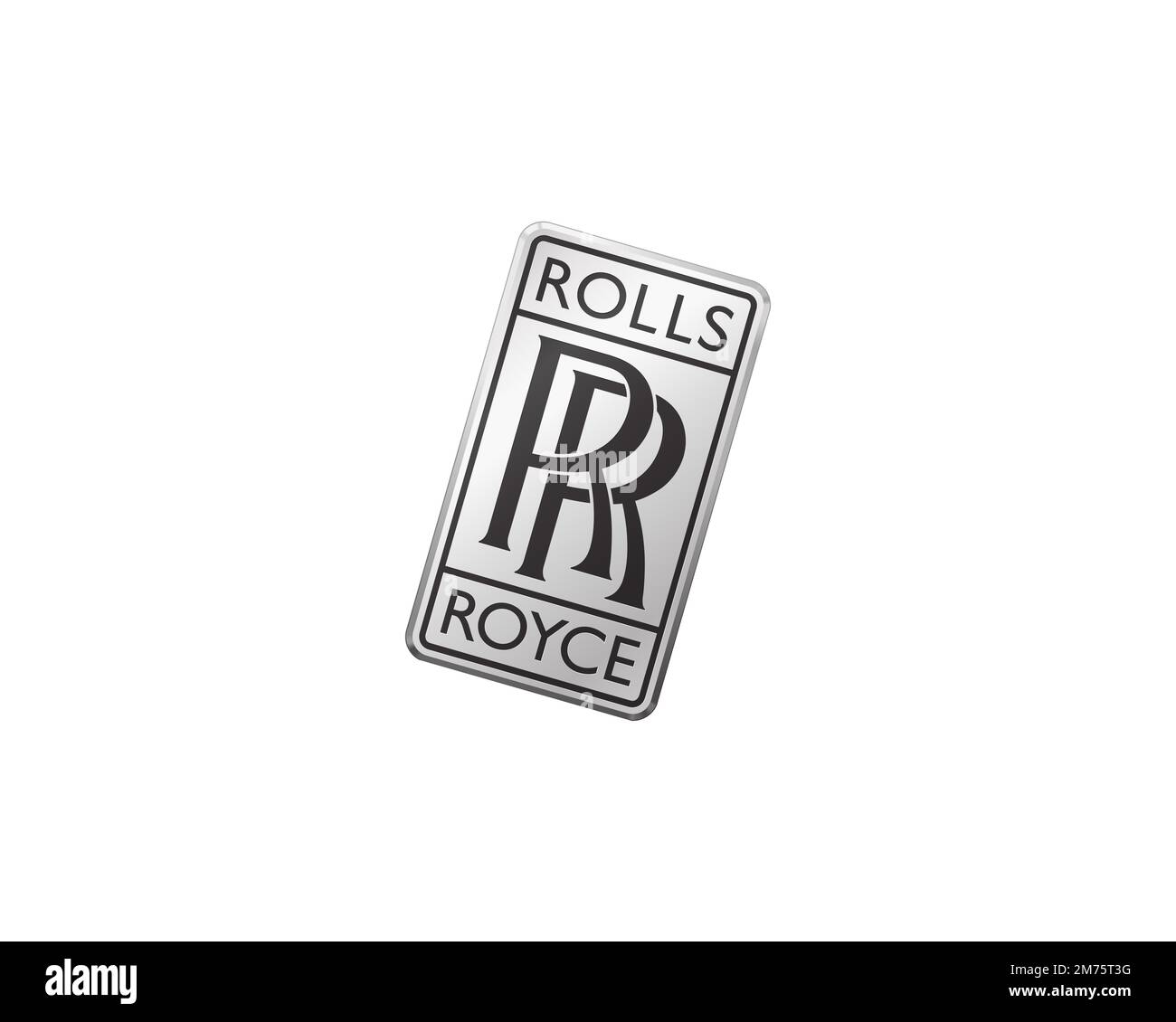 Rolls Royce Motors, rotated logo, white background B Stock Photo - Alamy