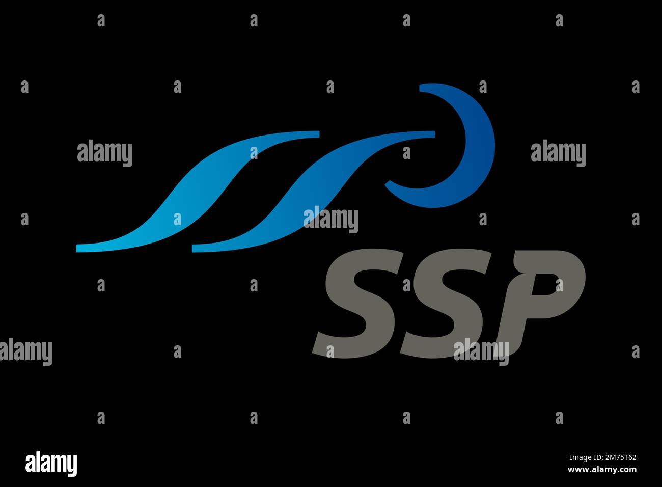 SSP Group, Logo, Black background Stock Photo - Alamy