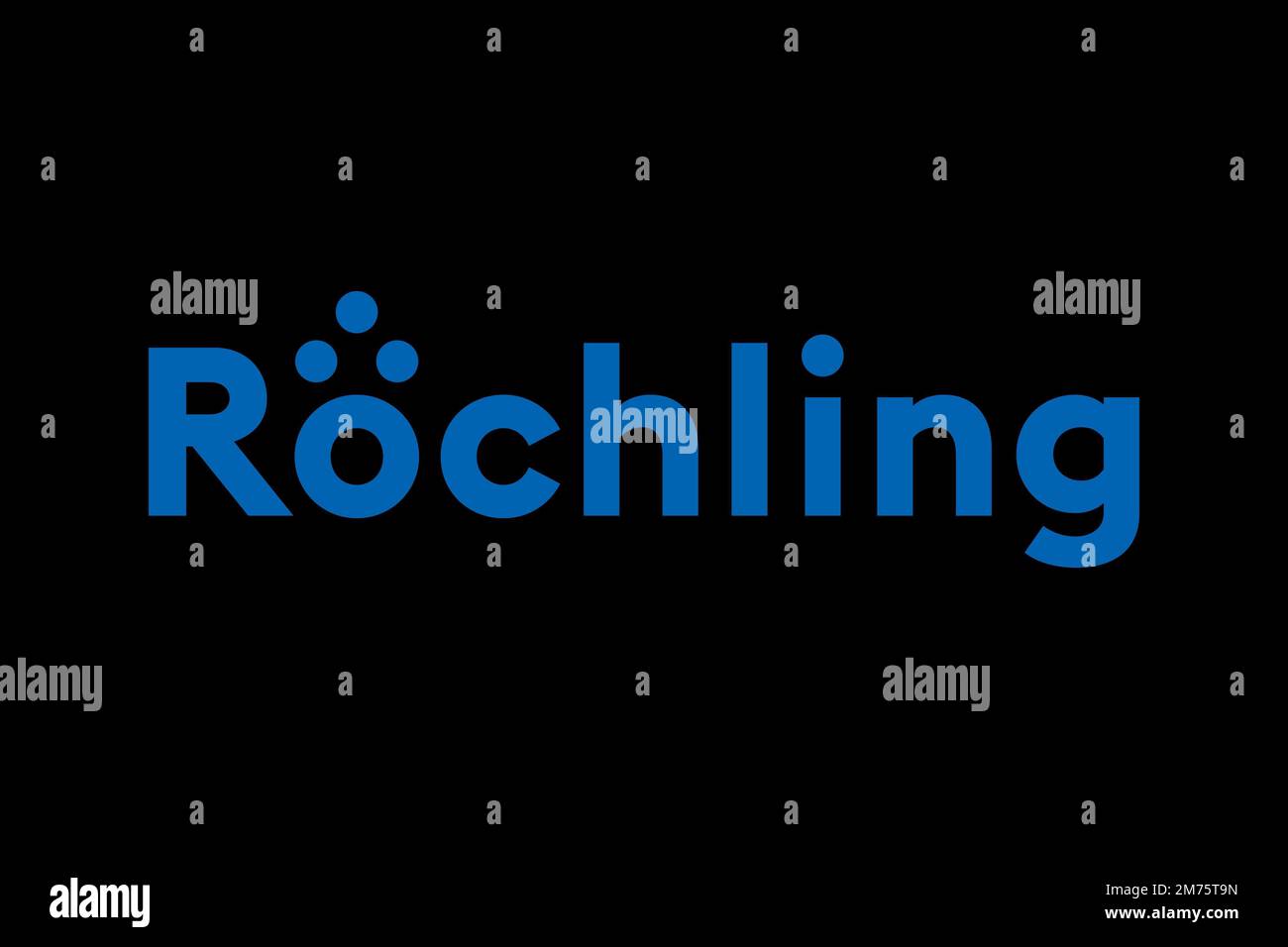 Roechling Group, Logo, Black background Stock Photo - Alamy