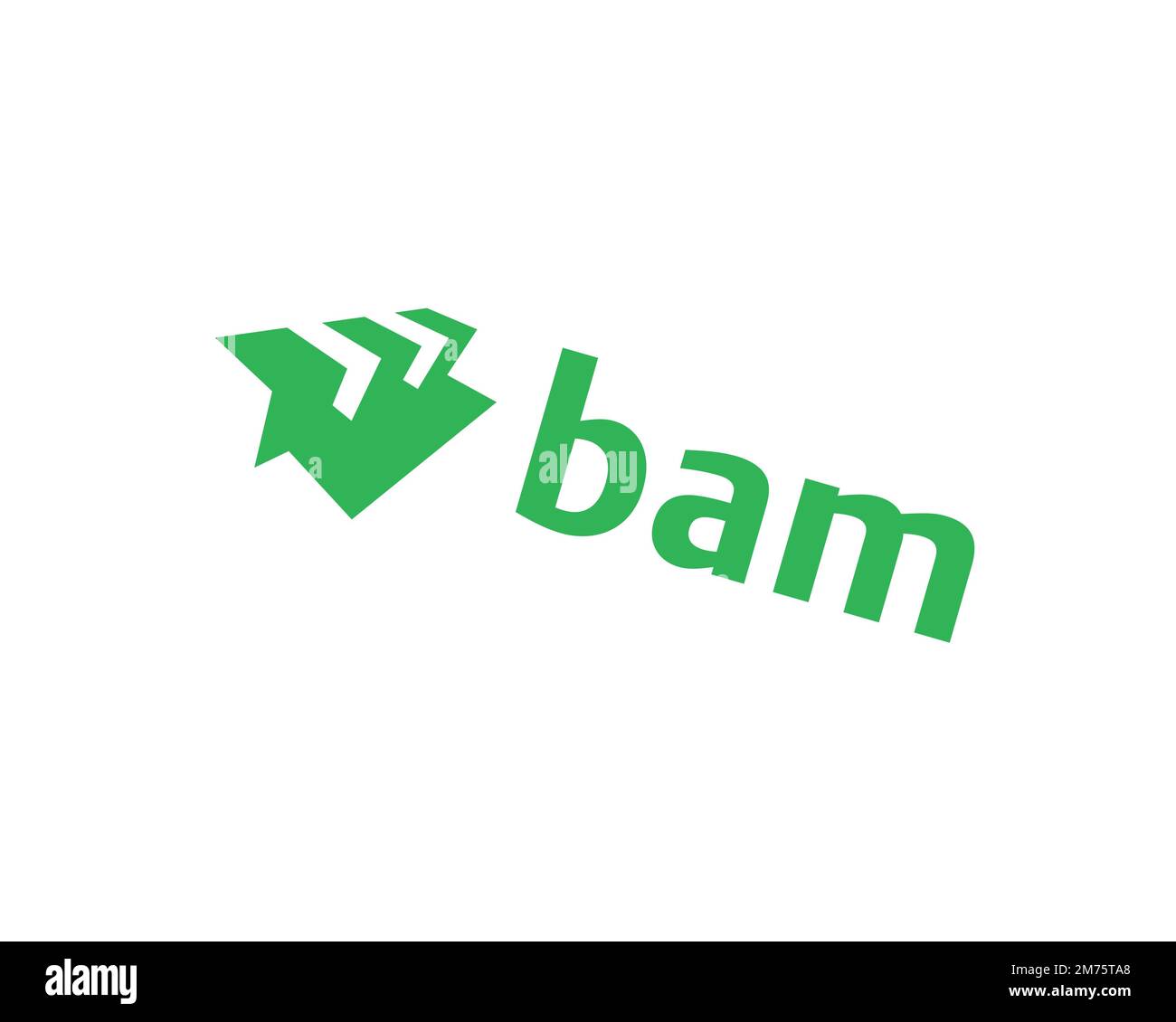 Royal BAM Group, rotated logo, white background B Stock Photo - Alamy
