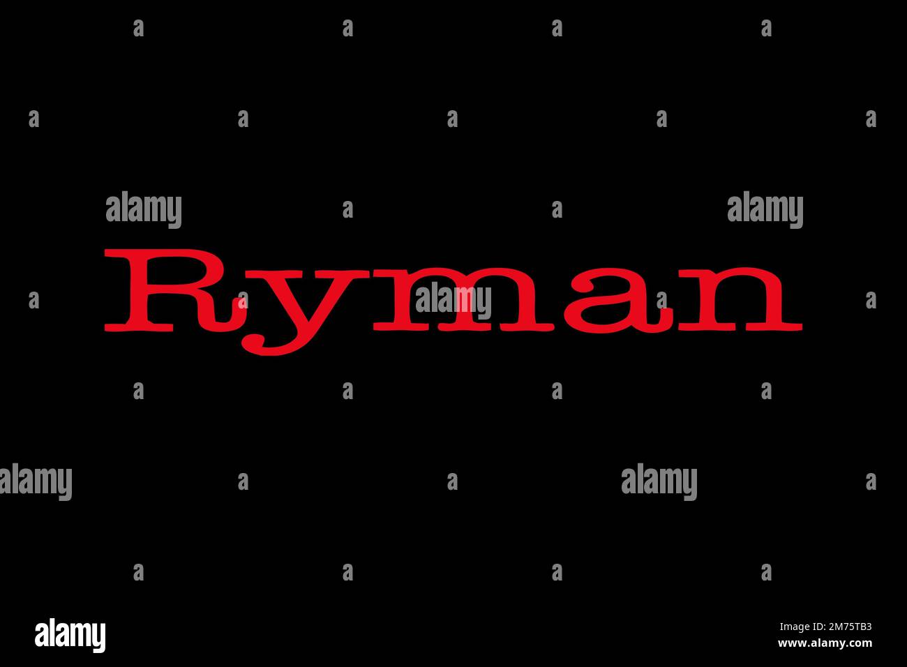 Ryman, Logo, Black background Stock Photo - Alamy