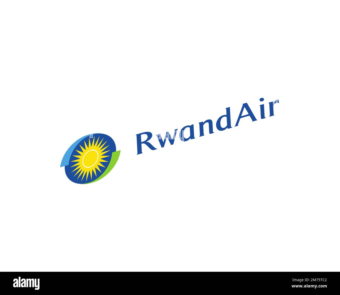 RwandAir, rotated logo, white background Stock Photo - Alamy