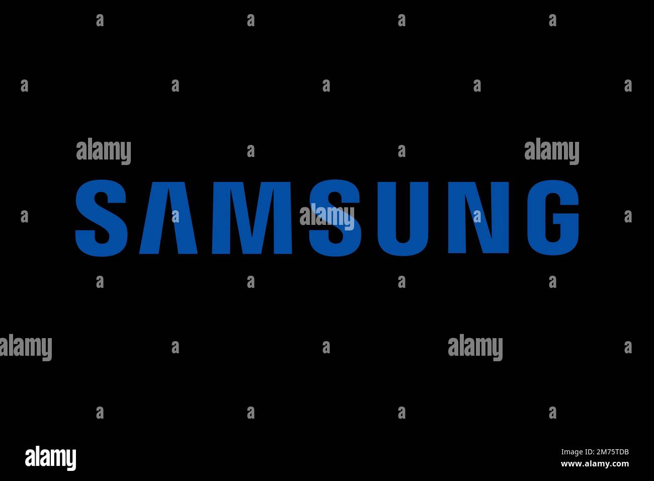 Samsung Electronics, Logo, Black background Stock Photo - Alamy