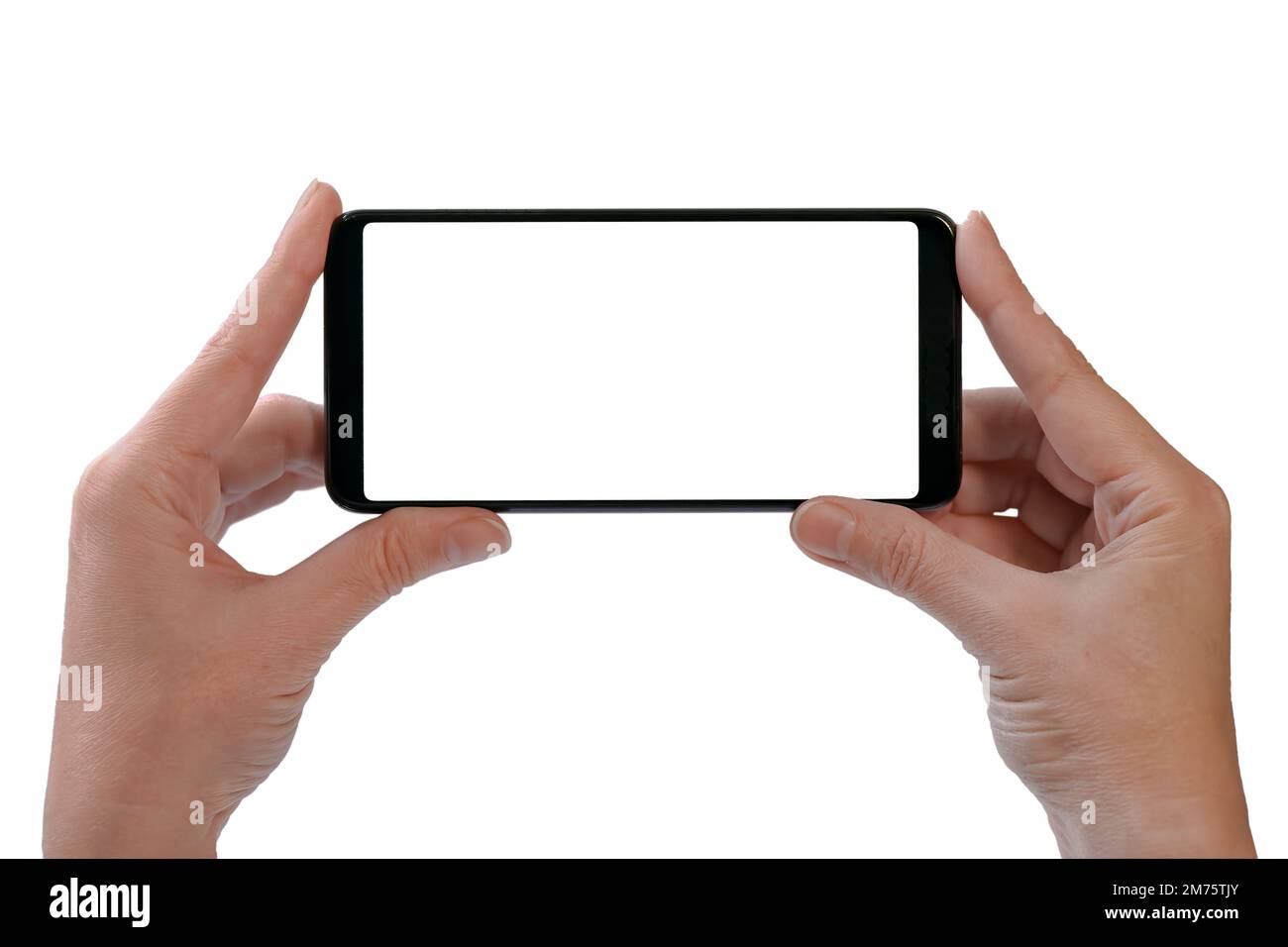 Woman laptop screen home Cut Out Stock Images & Pictures - Alamy